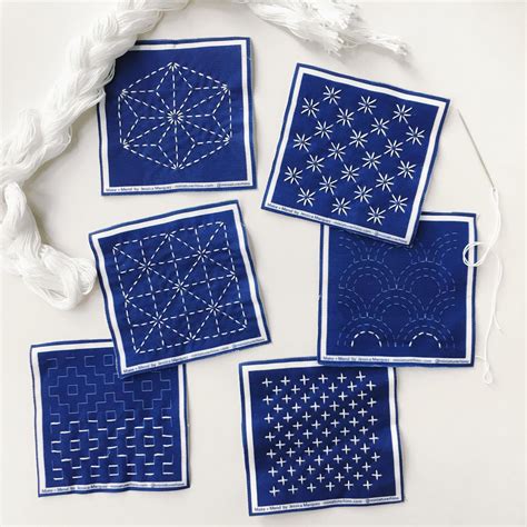 Sashiko Embroidery Patterns Japanese Pattern Sashiko Is A Form Of