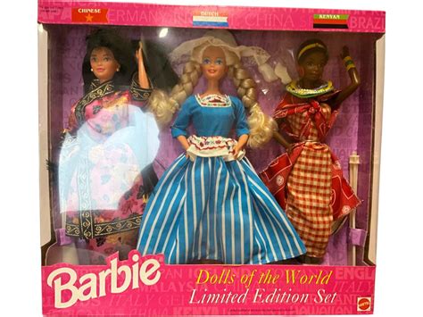 Lot Dolls Of The World Barbies Limited Edition Set