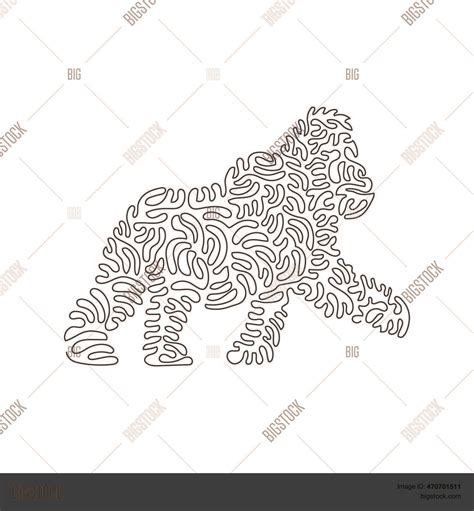 Continuous Curve One Vector And Photo Free Trial Bigstock