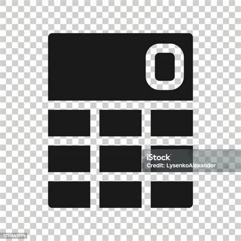 플랫 스타일의 계산기 아이콘입니다 흰색 절연 배경에 벡터 그림을 계산합니다 계산 비즈니스 개념입니다 건강관리와 의술에 대한 스톡 벡터 아트 및 기타 이미지 Istock