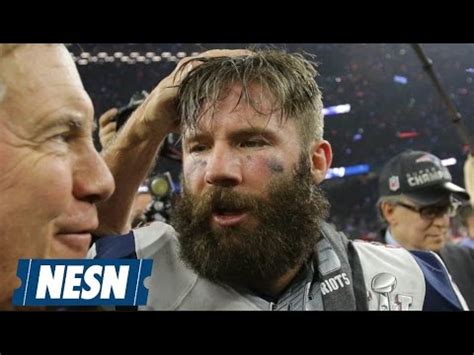 Julian Edelman Shaves Beard Tries Out Handlebar Mustache Youtube