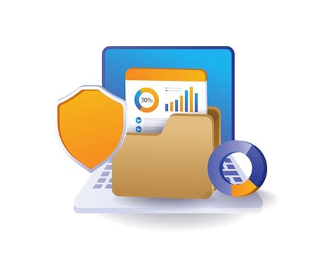 Premium Vector Analysis Of Computer Folder Data Security