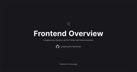 Frontend Overview
