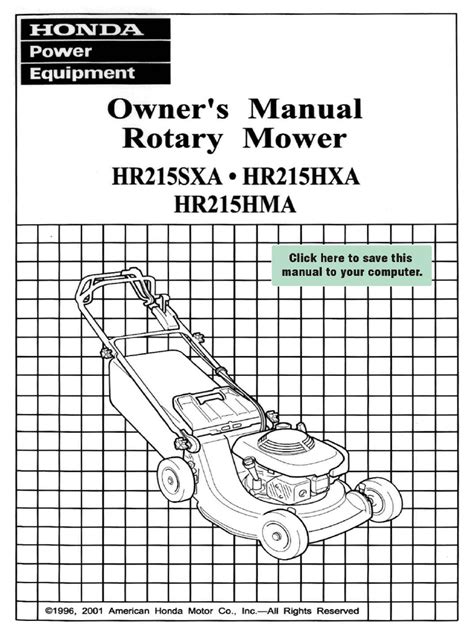 Honda Hr215 Pdf