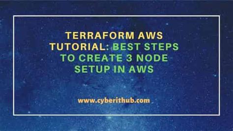 Terraform Aws Tutorial Best Steps To Create 3 Node Setup In Aws