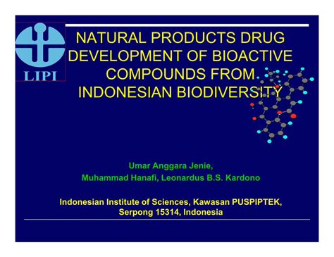 Pdf Natural Products Drug Development Of Bioactive Compounds From