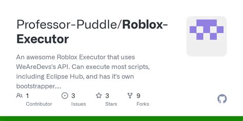 Github Professor Puddleroblox Executor An Awesome Roblox Executor