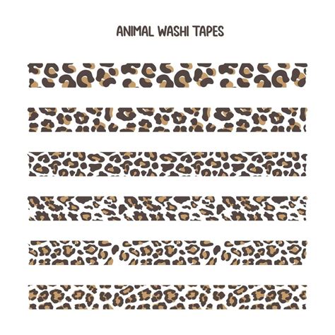 Set Of A Decorative Washi Tape Vector Illustration Of Blue Pattern Washi Tape 16467152 Vector