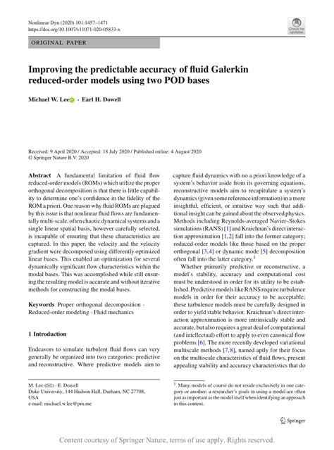 Improving The Predictable Accuracy Of Fluid Galerkin Reduced Order