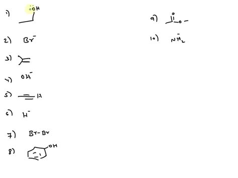 Solved The Nucleophile Which Substance In Each Of The Following Pairs Is More Reactive As