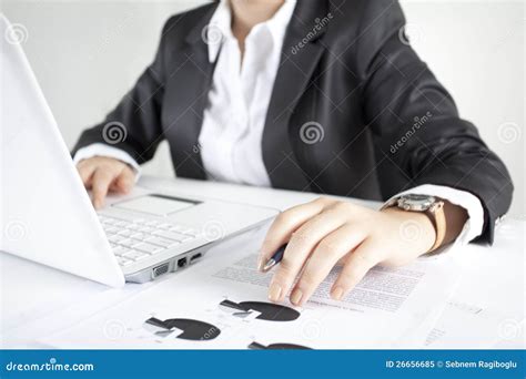 Image Of Female Hands Touching Computer Keys And H Stock Image Image Of Beauty Fingers 26656685