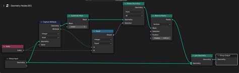 How Do Delete All Original Points And Keep Only Subdivided Points With Geometry Nodes