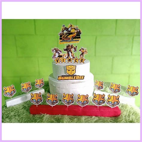 Transformer Theme Bumble Bee Cake Topper Shopee Philippines