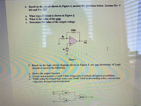 Solved 4 Based On The Circuit Shown In Figure 4 Answer The Chegg Com
