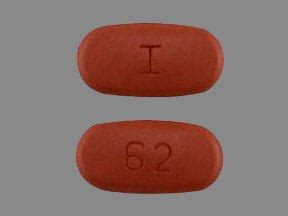 Pill Finder I 62 Red Elliptical Oval