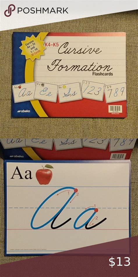 Abeka Cursive Formation Cards Abeka Cursive Cards