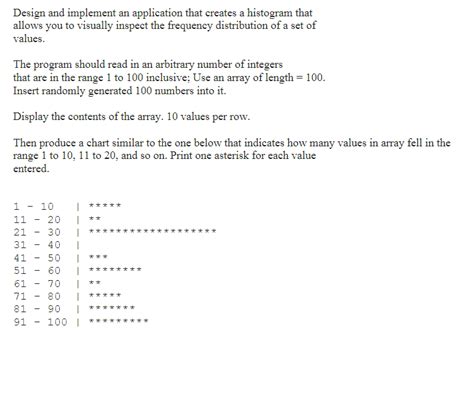 Solved Design And Implement An Application That Creates A