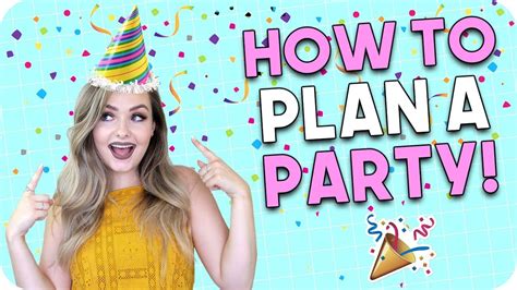 how to plan a big party