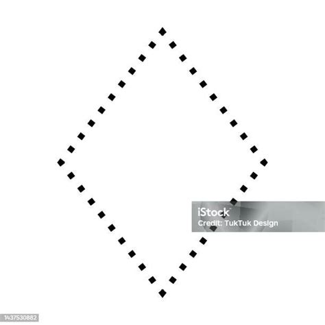 그림 그림의 그림 그림에서 창조적 인 그래픽 디자인 Ui 요소를위한 Rhombus 기호 점선 모양 벡터 아이콘 0명에 대한 스톡 벡터 아트 및 기타 이미지 Istock