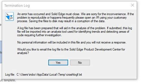New User Problem Solid Edge Crashes As Soon As I Try To Open Anything Or Create A New File
