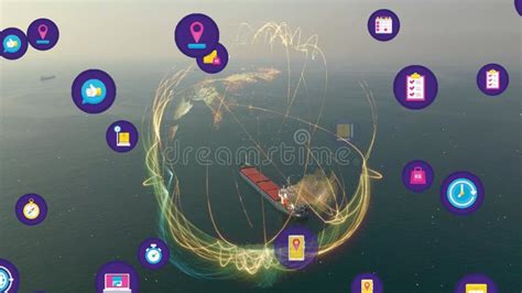 Logistics And Technology Concept Iot Internet Of Things Communication