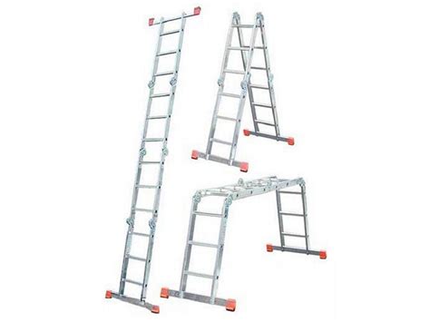 Универсальная шарнирная лестница трансформер с перекладинами Multimatic Krause Monto 4х3 120632