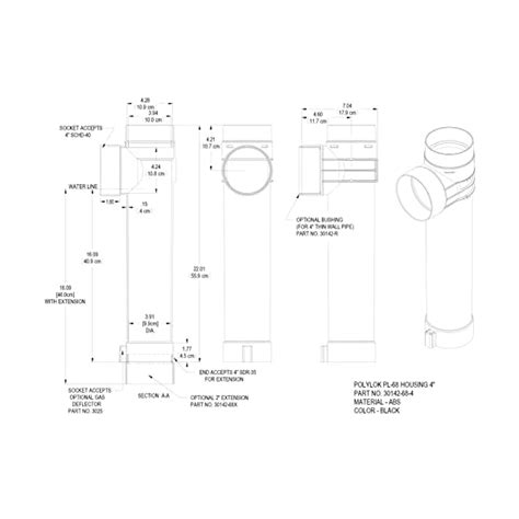 Polylok Pl 68 Effluent Filter And Housing Baffletee Bracys A 1 Septic