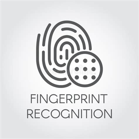 Fingerprint Recognition Biometric Scanning System For Finger Fingerprint Id Technology Stock