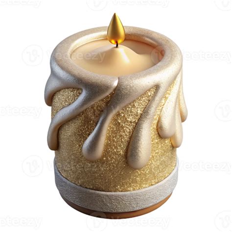 Dramatic Rustic Holiday Candle Unlit Wax Cutout Genuine 58607345 Png