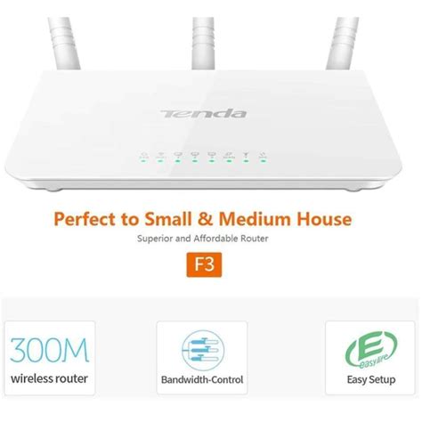 Jual Tenda F3 300mbps Wireless Router Bandwidth Control 3 Antena Di Seller Mr Kasir