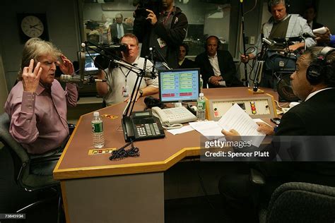 Radio Show Host Don Imus Talks With The Rev Al Sharpton On News