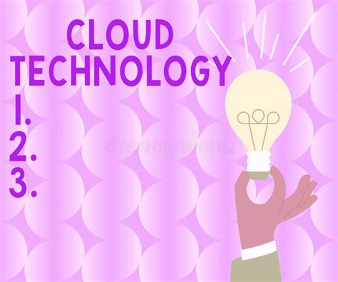Conceptual Caption Cloud Technology Business Approach On Demand