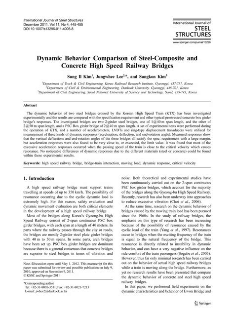 Pdf Dynamic Behavior Comparison Of Steel Composite And Concrete High
