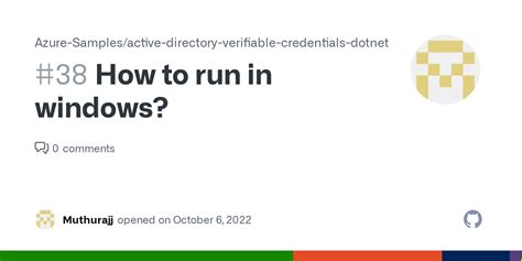 how to run in windows · issue 38 · azure samples active directory