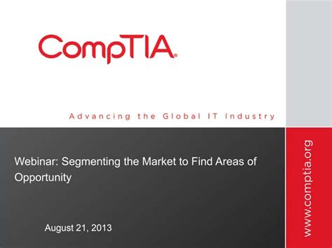 Segmenting The Market To Find Areas Of Opportunity Ppt
