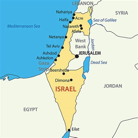 Mapa De Jerusalén Israel Banco De Fotos E Imágenes De Stock Istock