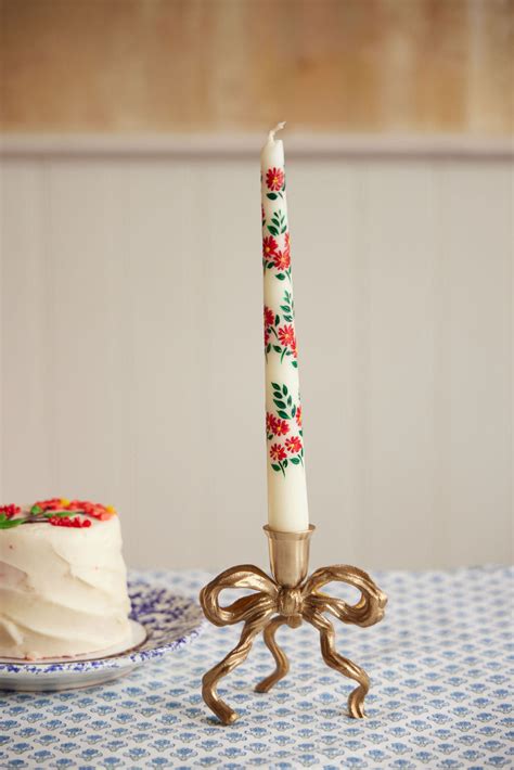 Brass Bow Candle Holder The Six Bells