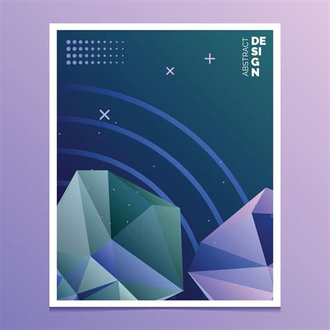 Flyer Brochure Design Templates Geometric Triangular Abstract Modern Backgrounds Mobile