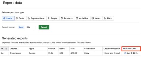 Exporting Data From Pipedrive Knowledge Base Pipedrive