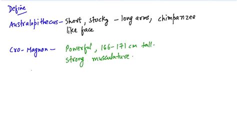 ⏩solveddescribe The Characteristics Of Australopithecines Early