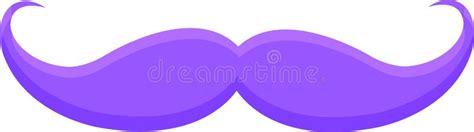 Vector Illustration Of Funny Blue Mustache Party Template Stock Vector Illustration Of