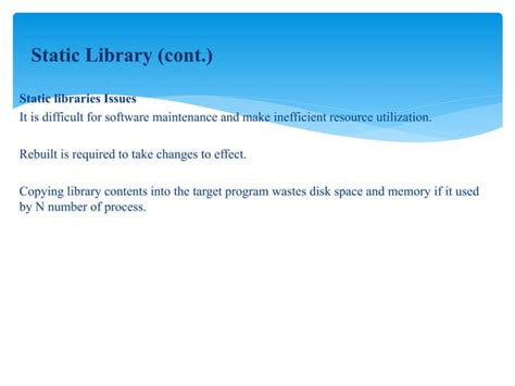 c shared libraries and loading ppt
