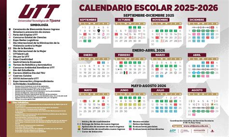 Calendario Escolar 2025 Tijuana