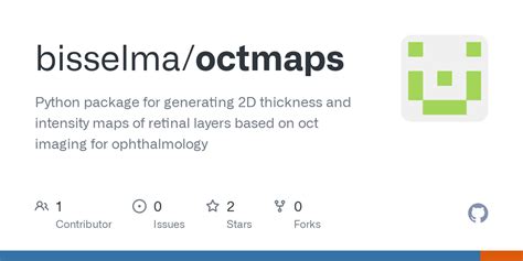 Github Bisselma Octmaps Python Package For Generating D Thickness And Intensity Maps Of
