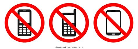 Set No Tablet Sign Xxx Porn Isolated Stock Vector Royalty Free