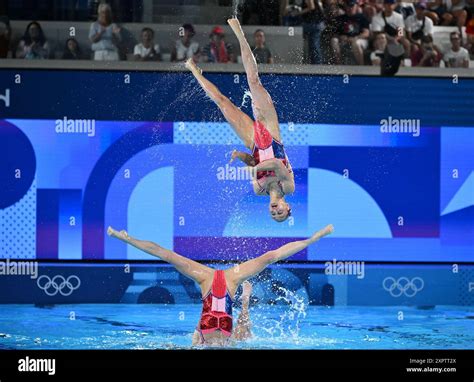 Paris France August 7 2024 Olympic Games Synchronized Swimming