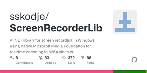 Github Sskodje Screenrecorderlib A Net Library For Screen Recording In Windows Using Native
