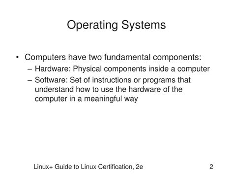 Ppt Linux Guide To Linux Certification Powerpoint Presentation Free
