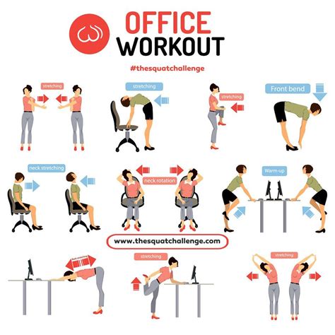 Pin By Ganchimeg Ganbold On ажлын байрны дасгал Workout At Work Desk Workout Office Exercise