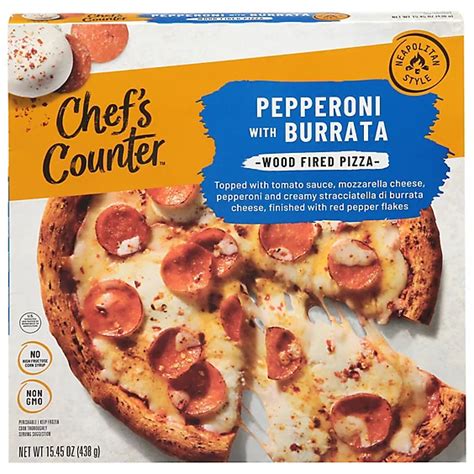 Chefs Counter Pizza Wood Fired Pepperoni Burrata 15 45 Oz Albertsons
